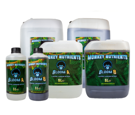 Monkey Nutrients Monkey Bloom A & B – Bradford Hydroponics